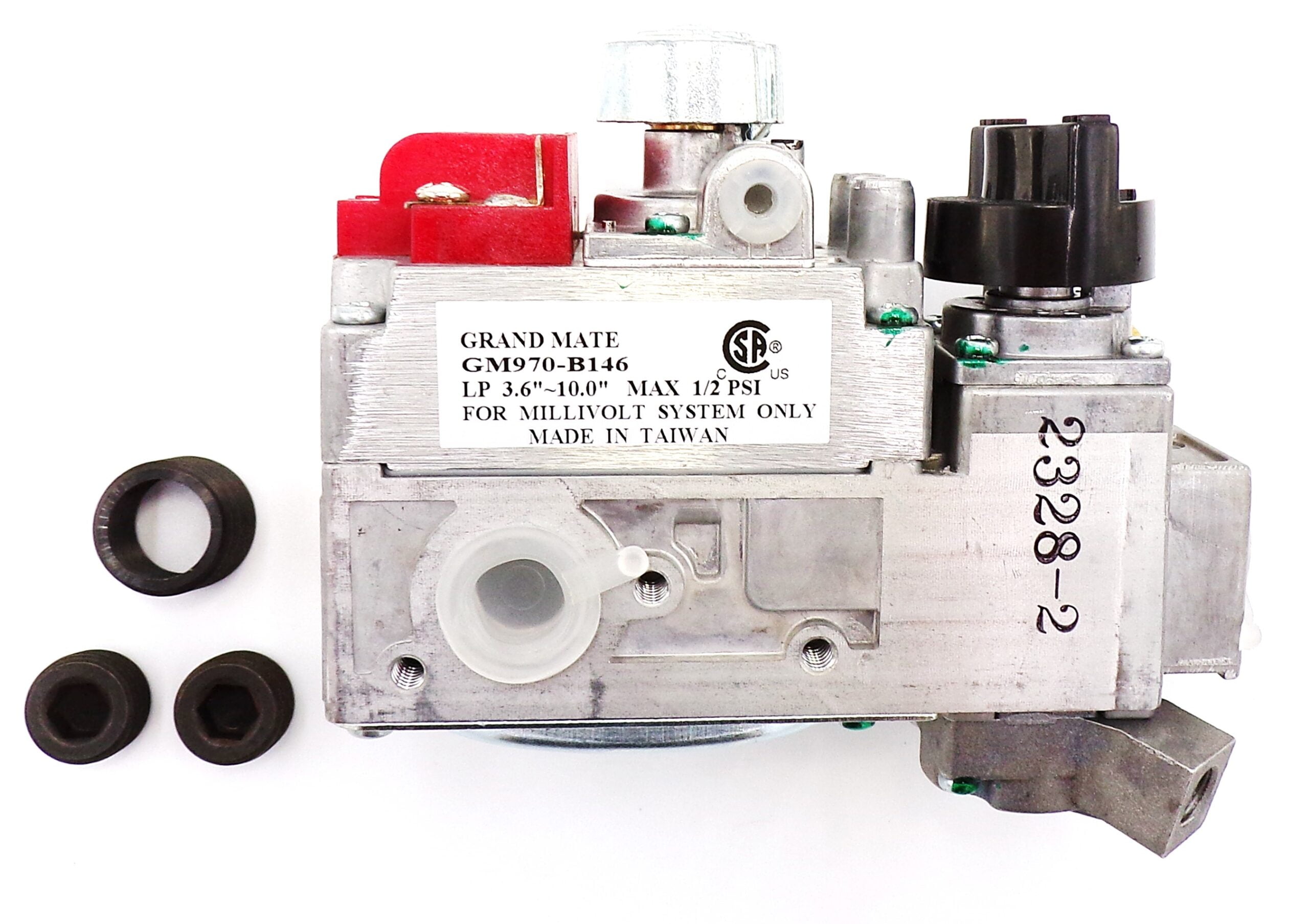 SRV60-523 GAS VALVE MILLIVOLT LP - EXACT FIT FOR HEAT & GLO - REPLACEMENT PART BY NBK - Walmart.com