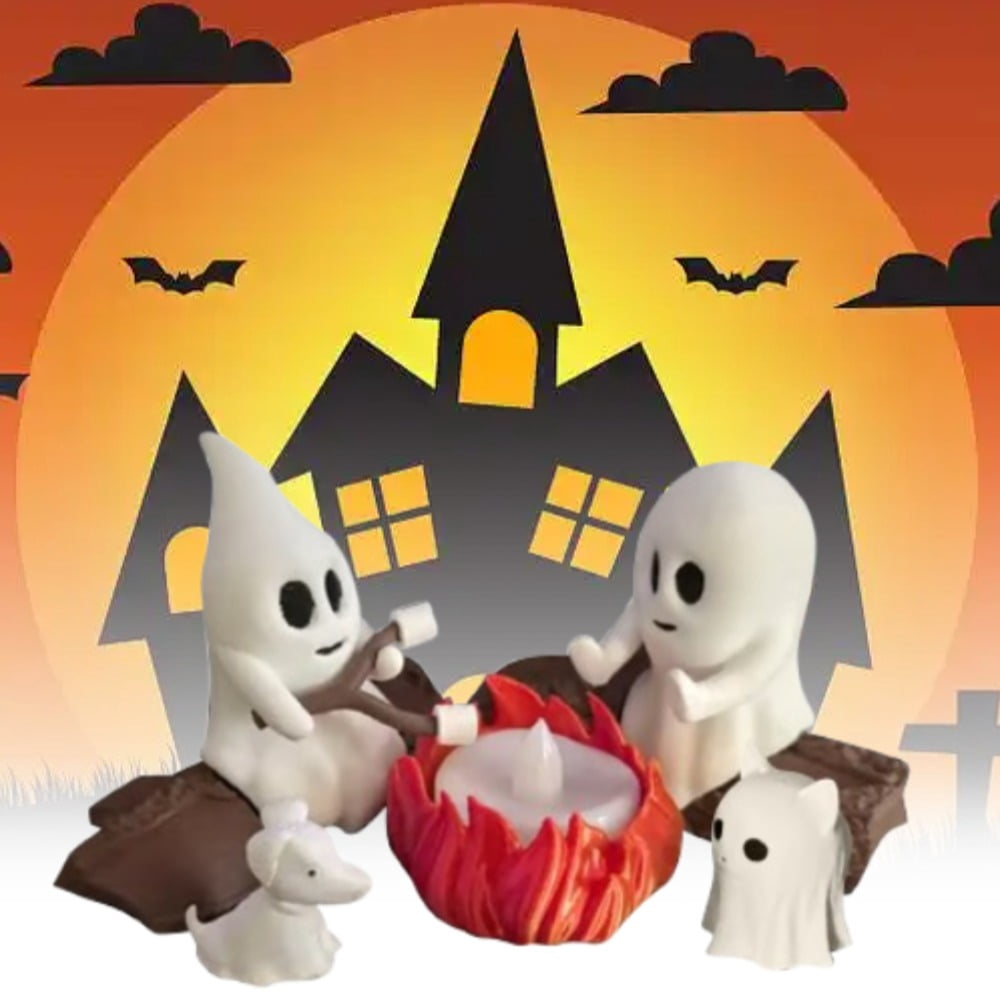 SRVOG Ghost Campfire Gathering, Ghost Campfire Nightlight, Halloween ...