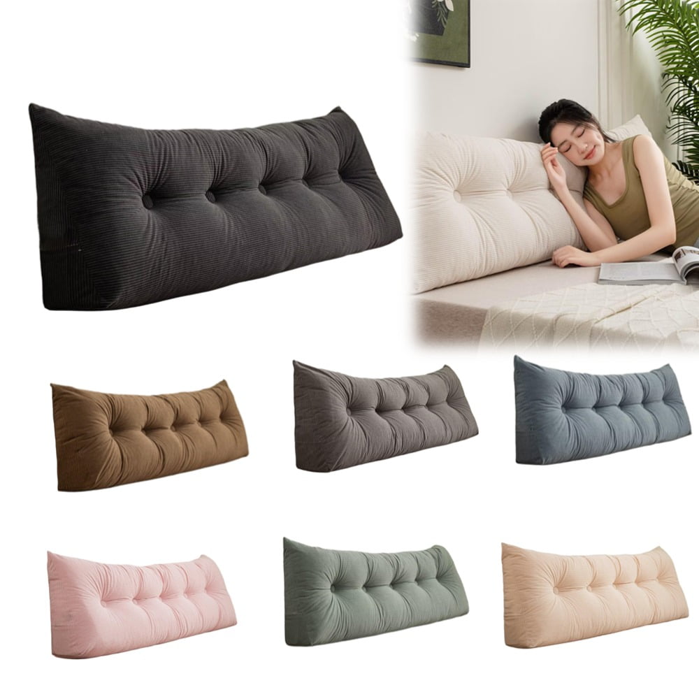 SRVOG Triangular Headboard Pillow Twin XL for Dorm Headboard Bed Wedge ...