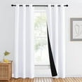 SRWEHG-100% Blackout Window Curtain Panel, Cold and Full Light Blocking ...