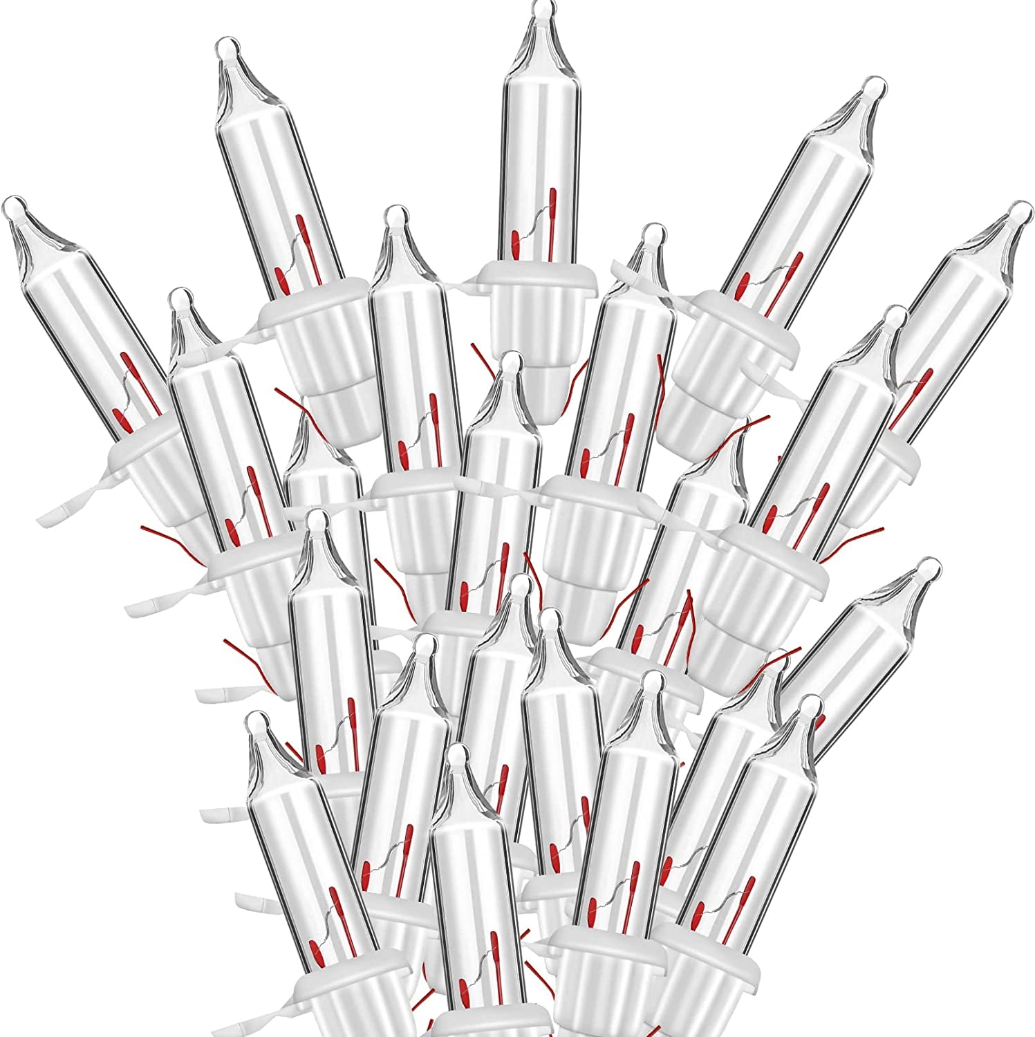 SRWEHG-100 Count Christmas Tree Lights Replacement Bulbs Mini ...