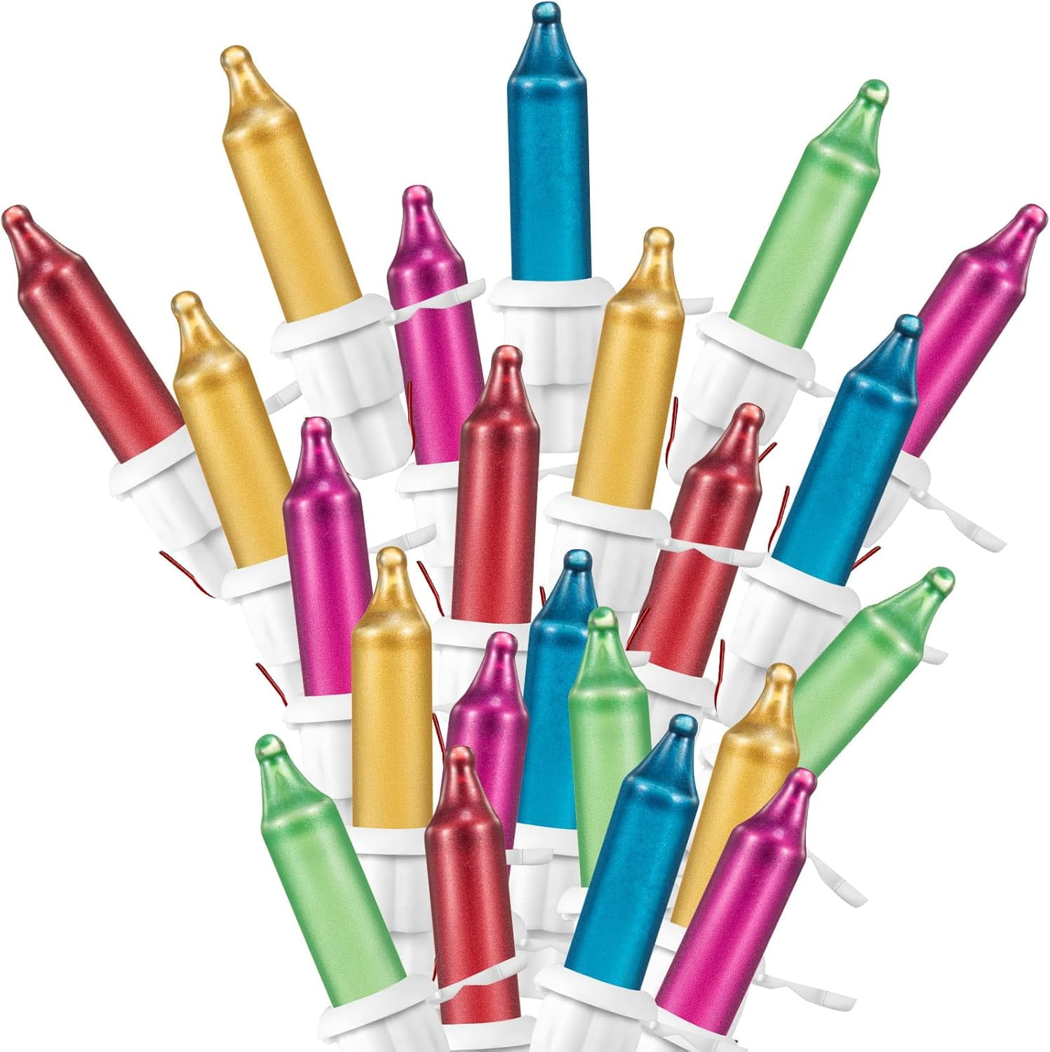 SRWEHG-100 Count Christmas Tree Lights Replacement Bulbs Mini ...