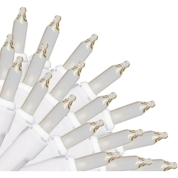 SRWEHG-100 Count Mini String Christmas Lights, Clear - 22 feet Indoor ...