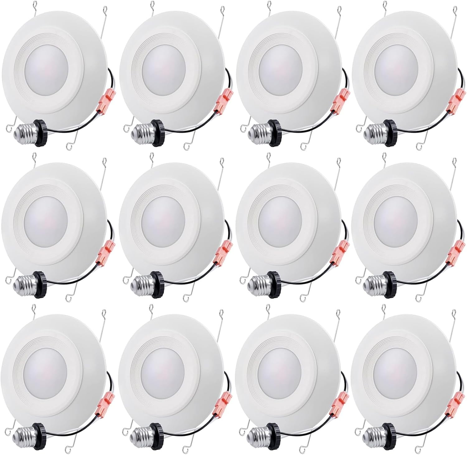 SRWEHG-12 Pack 5/6 Inch LED Disk Light, Dimmable Surface Flush Mount ...