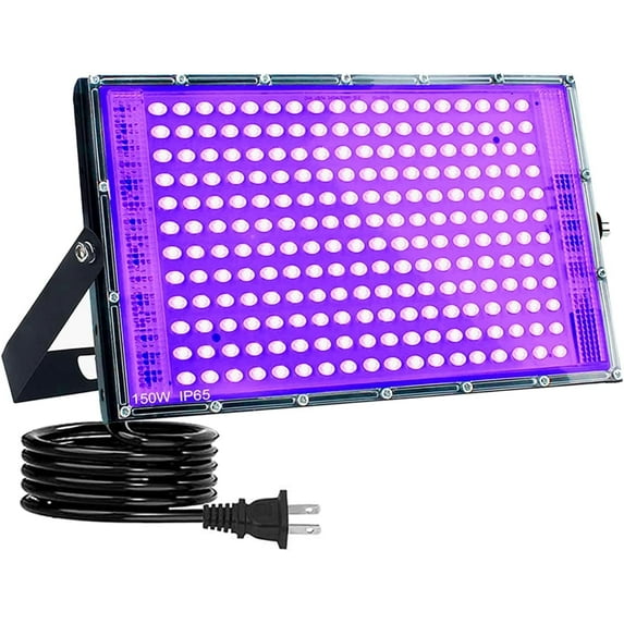 SRWEHG-150W Black Lights, Blacklight Flood Light with Plug and Switch ...
