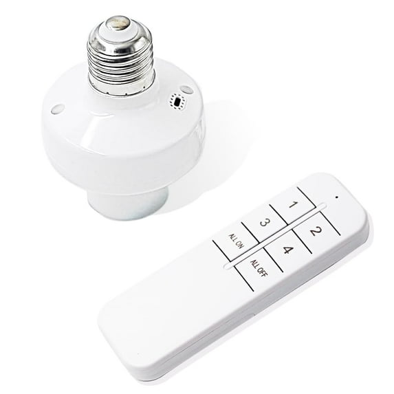 SRWEHG-2.4G Smart Remote Control Light Socket E26 E27 Bulb Socket ...
