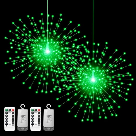 SRWEHG-2 Pack Starburst Sphere Lights,200 LLED Firework Lights, 8 Modes ...