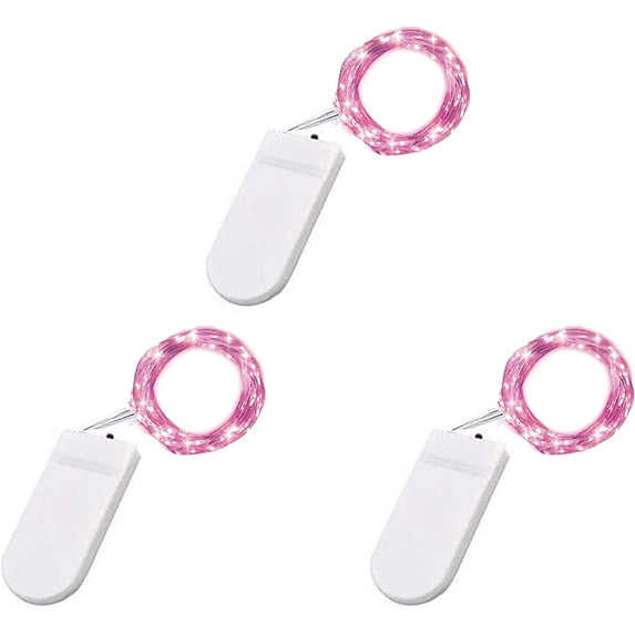 SRWEHG-3 Pack Fairy Lights Battery Operated 6.6ft 20 Led Mini String ...