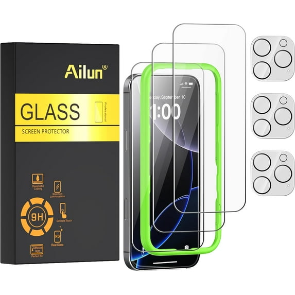 SRWEHG-3 Pack Screen Protector for iPhone 16 Pro [6.3 inch] + 3 Pack ...