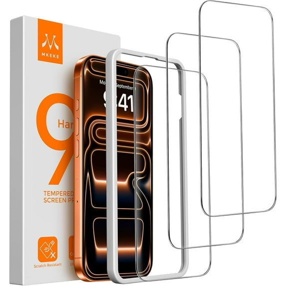 SRWEHG-3 Pack Screen Protector for iPhone 17 Pro Max 6.9"[9H+ Tempered ...