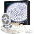 SRWEHG-32.8ft White LED Strip Lights, 6500K Dimmable LED Light Strip ...