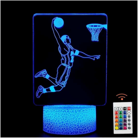 SRWEHG-3D Optical Illusion Night Lights Visual Creative LED Desk Lamp ...