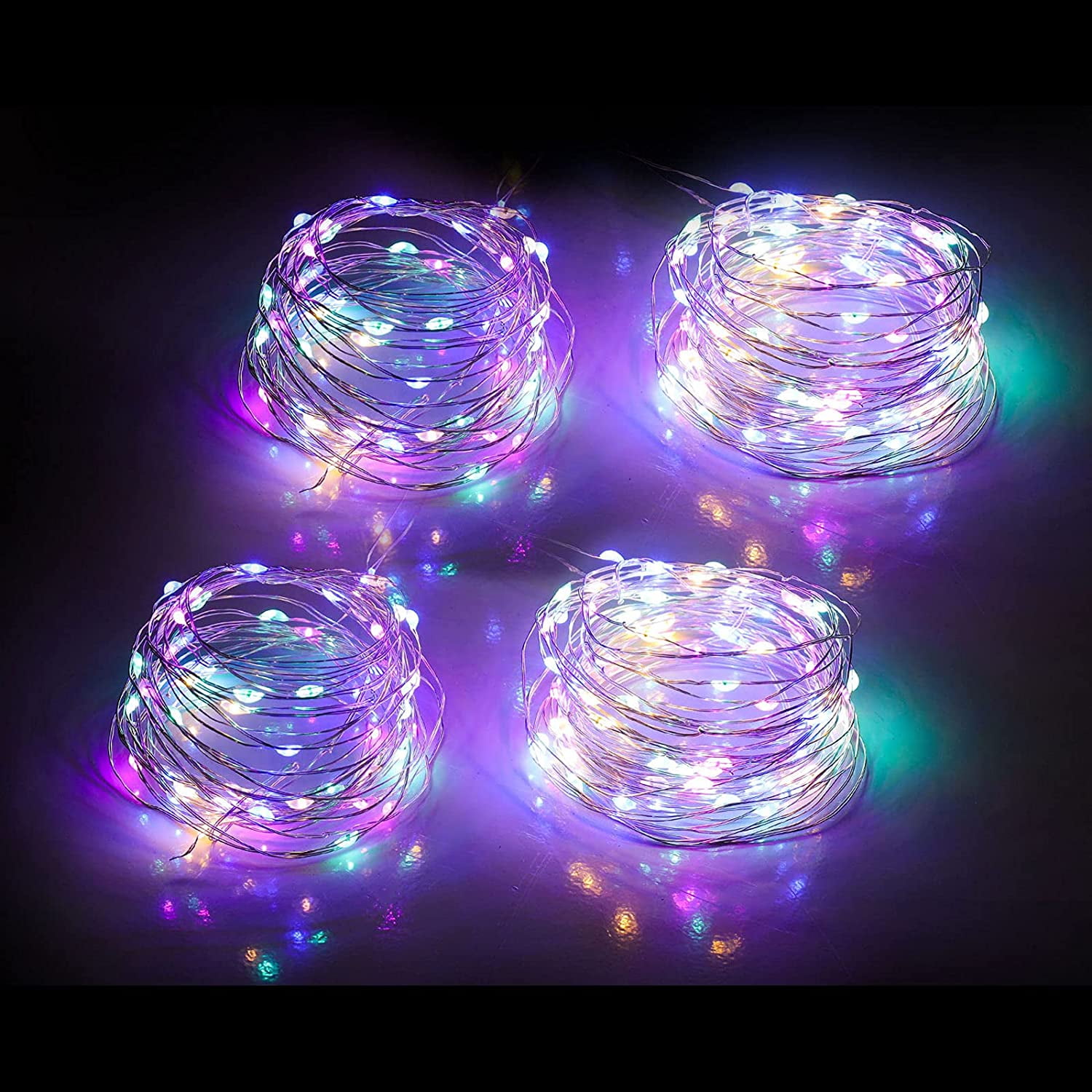 SRWEHG-4 Pack Fairy Lights Battery Operated, String Lights 10ft 30 LEDs ...