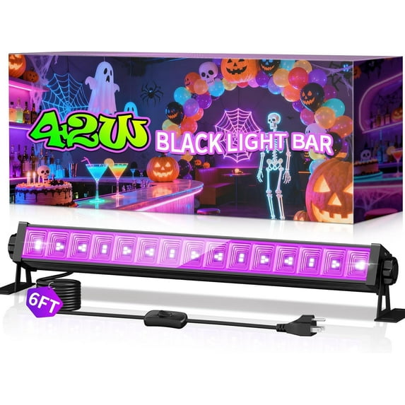 SRWEHG-42W LED Black Light Bar, IP66 Waterproof Blacklight Bar with 6ft ...