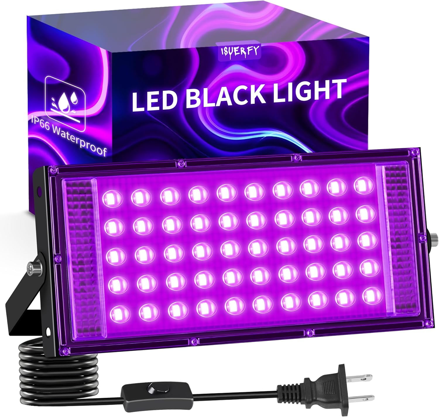 SRWEHG-50W LED Black Light IP66 Waterproof, Outdoor Blacklight Flood ...
