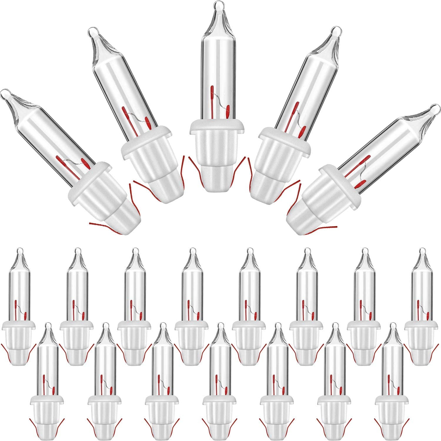 SRWEHG-60Count 2.5V Christmas 50/100/150/200 Count Mini Incandescent ...