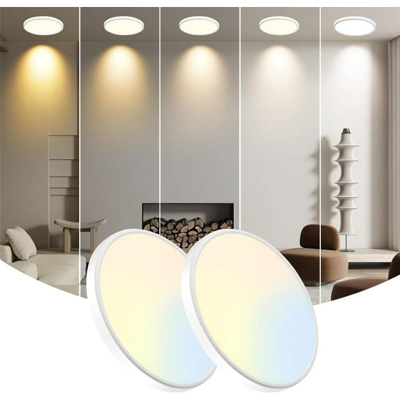 SRWEHG-7.5Inch LED Ceiling Lights, 5 Colors Selectable (3000K/3500K ...