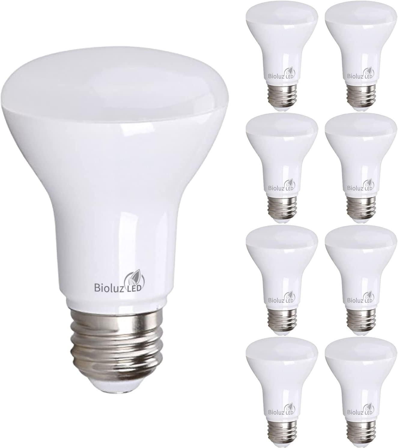 SRWEHG-8 Pack BR20 LED Bulb 2700K Bright Warm White 6W=50W, 90 CRI, 540 ...