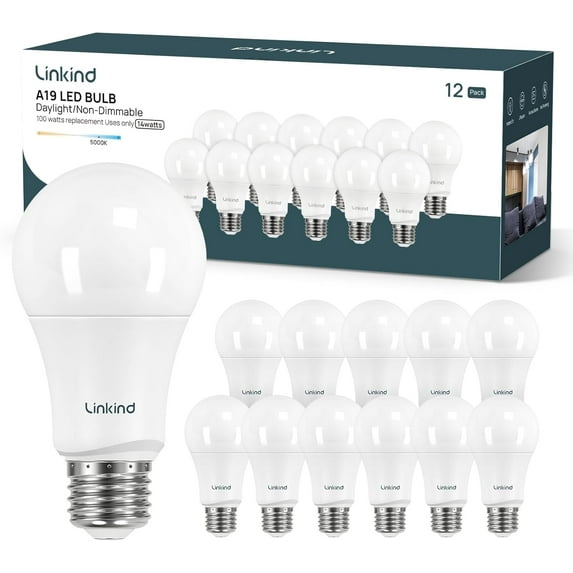 SRWEHG-A19 LED Light Bulb, 100W Equivalent Light Bulbs, 14W 5000K ...