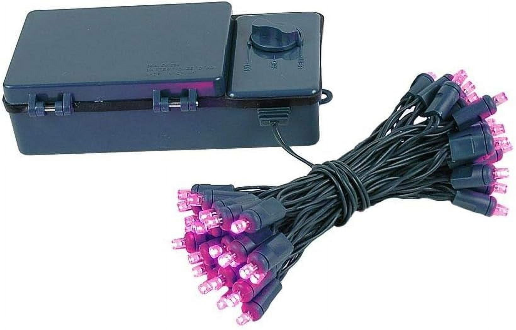 SRWEHG-Battery Operated LED Mini Lights 18 Feet, 50 Count Pink Fairy ...