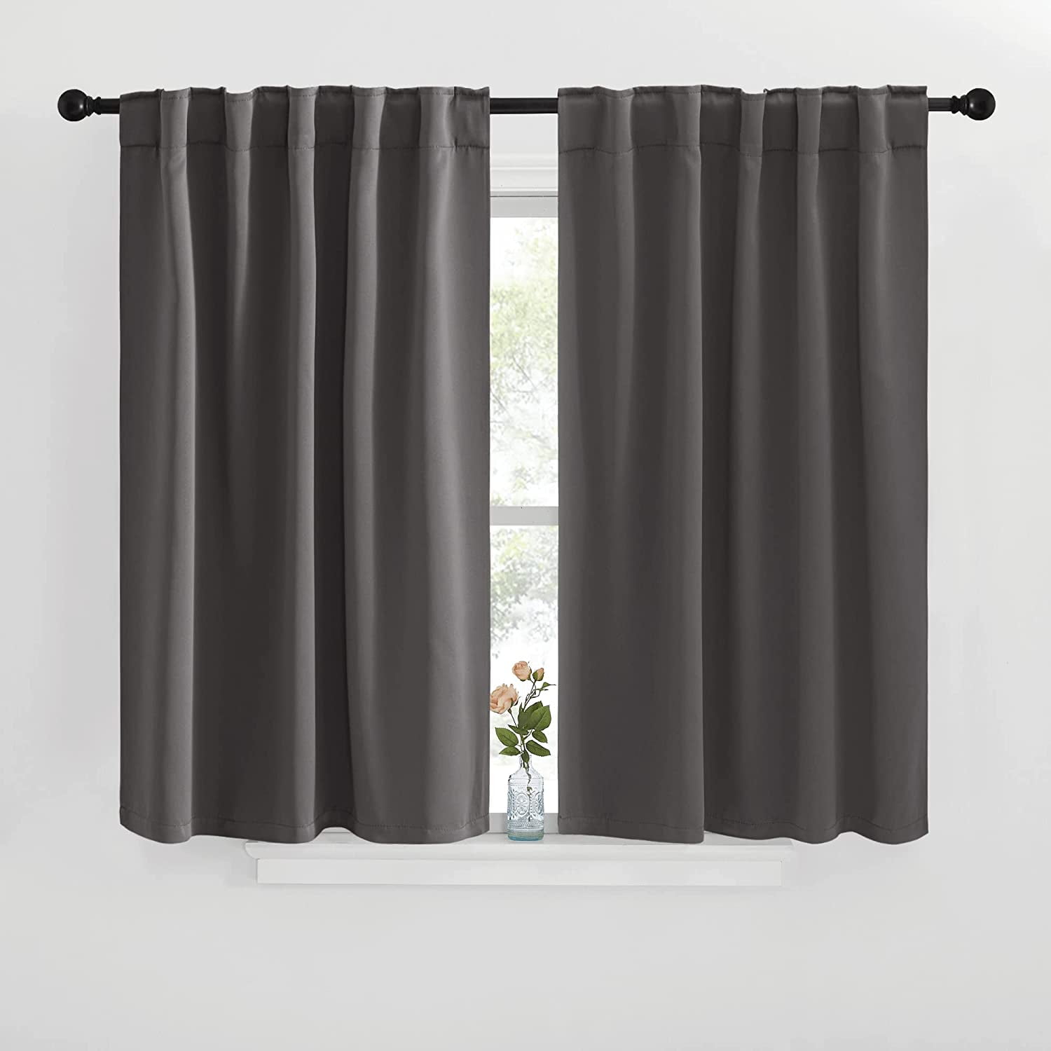 SRWEHG-Blackout Curtain Panels Window Draperies - (Vintage Blue Color ...