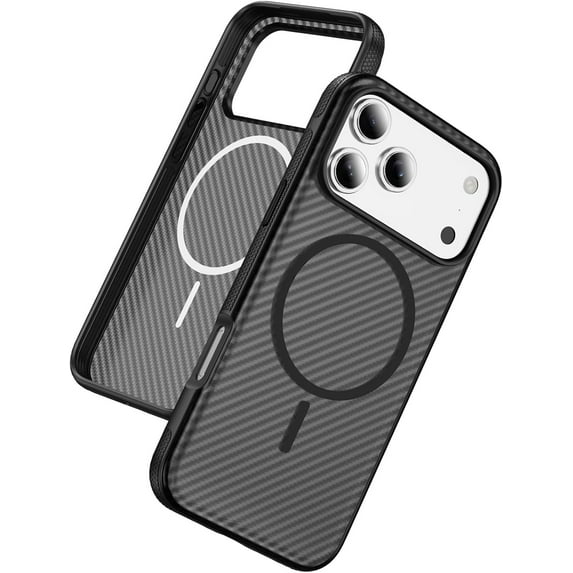 SRWEHG-Carbon Fiber Case for iPhone 17 Pro with 1 Screen Protector [Mil ...