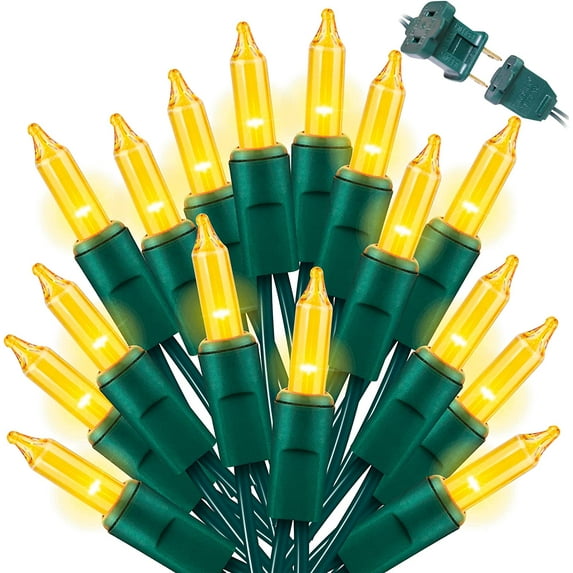 SRWEHG-Christmas String Light,100 Count Incandescent Mini String Light ...