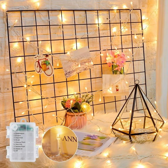 SRWEHG-Christmas String Lights Battery Operated, 17 FT 50 LED Battery ...