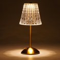 SRWEHG-Cordless Touch Table Lamp, 3500mAh LED Rechargeable Small Dask ...