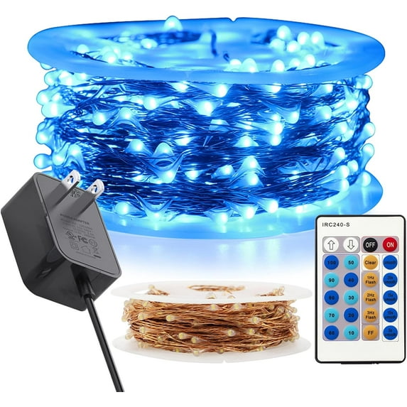SRWEHG-Dimmable Fairy Lights Plug in 99 Ft 300 LED Copper Wire Starry ...