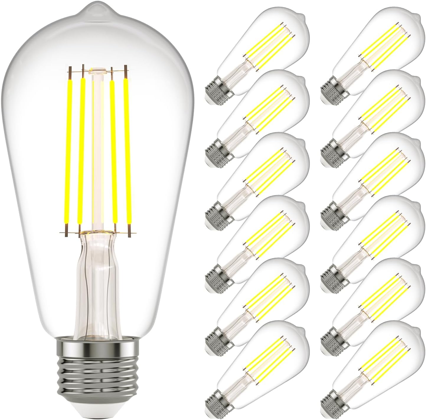 SRWEHG-E26 LED Edison Bulbs: 6W Equivalent 60 Watt Dimmable LED Light ...