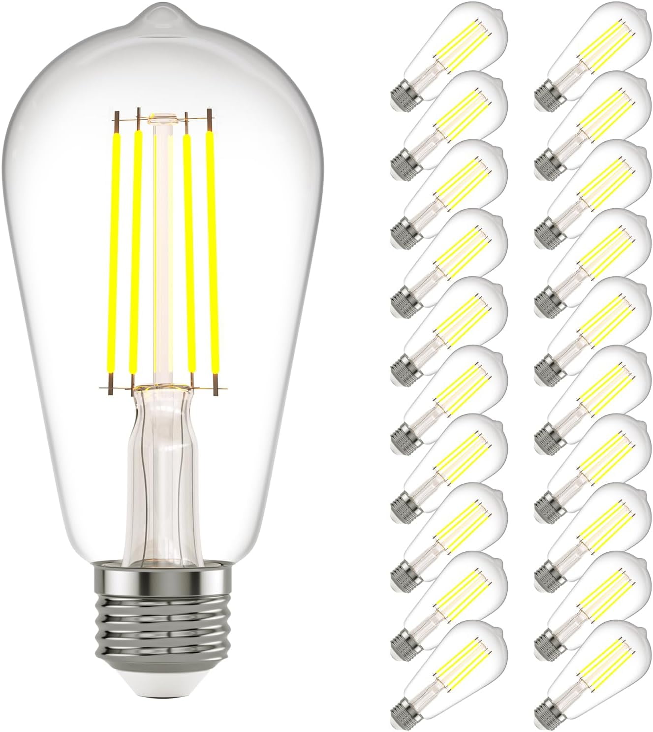 SRWEHG-E26 LED Edison Bulbs: 6W Equivalent 60 Watt Dimmable LED Light ...