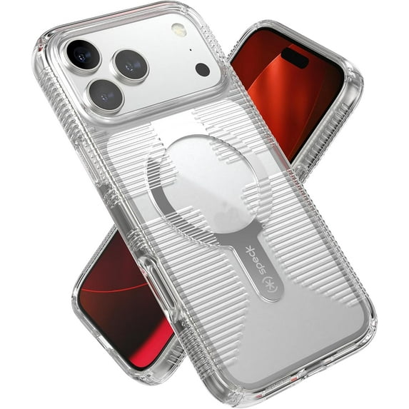 SRWEHG-GEMSHELL Grip +MS Case for iPhone 17 Pro Max - Clear/Clear ...