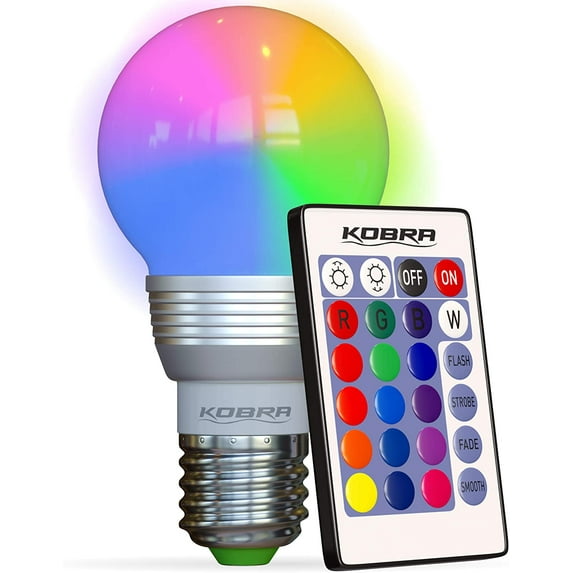 SRWEHG-Kobra LED Color Changing Light Bulb with Remote Control - 16 ...