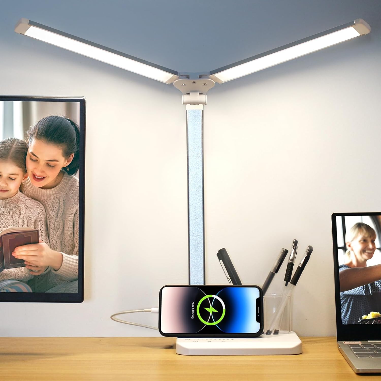 SRWEHG-LED Desk Lamp for Home Office, Touch Control Table Lamp with 5 ...