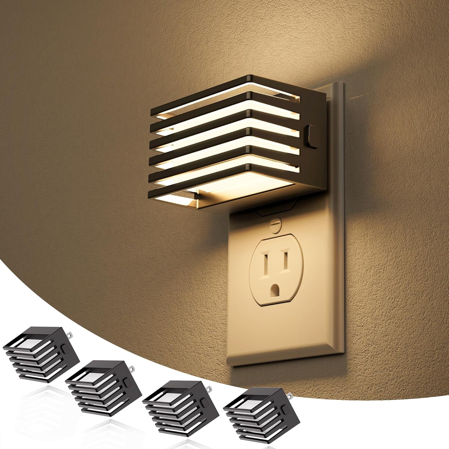 SRWEHG-LED Night Light, [4 Pack]Night Lights Plug into Wall with Dusk ...