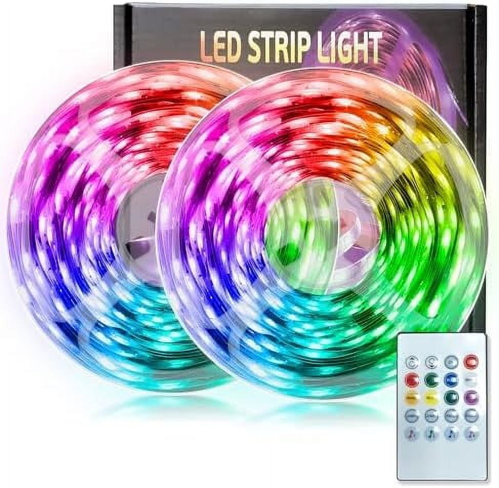 SRWEHG-LED Strip Lights 65.6FT (2 Rolls of 32.8FT) Smart APP Control ...