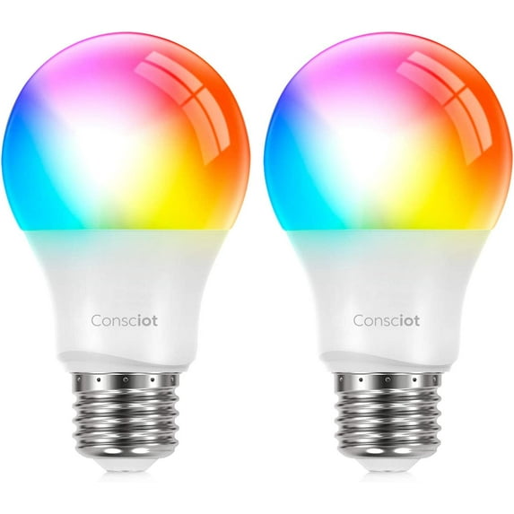 SRWEHG-LS0100167 Smart WiFi Light, LED RGBW Color Changing Dimmable A19 ...