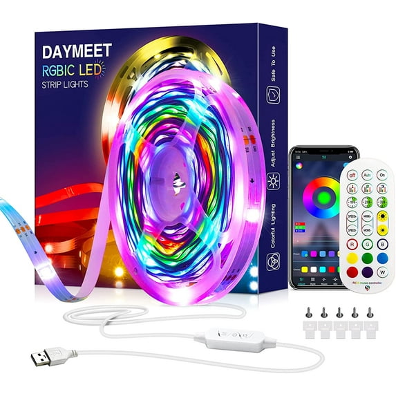 SRWEHG-Led Lights for Bedroom, 33ft Led Chasing Effect Dream ICRGB ...
