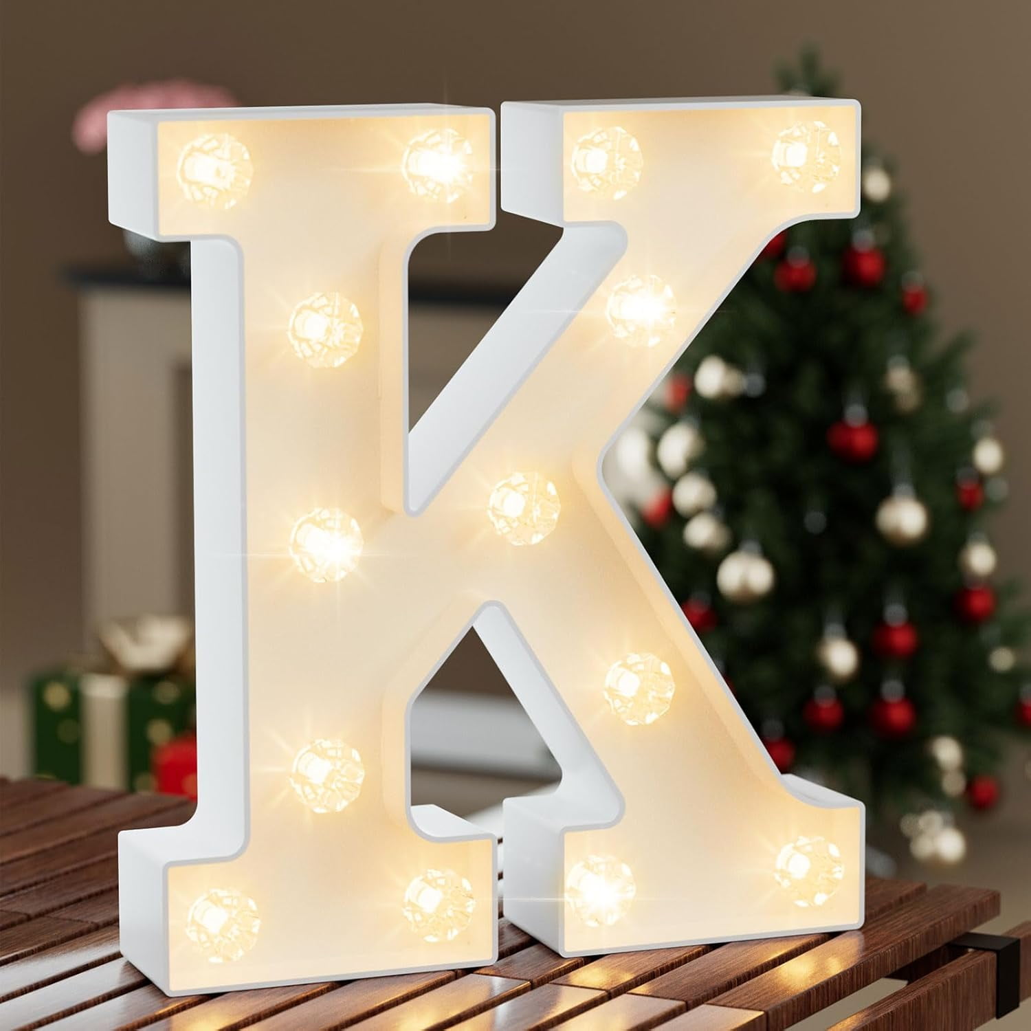 SRWEHG-Light Up Letters, LED Letter Lights 26 Alphabet, Diamond Bulb ...