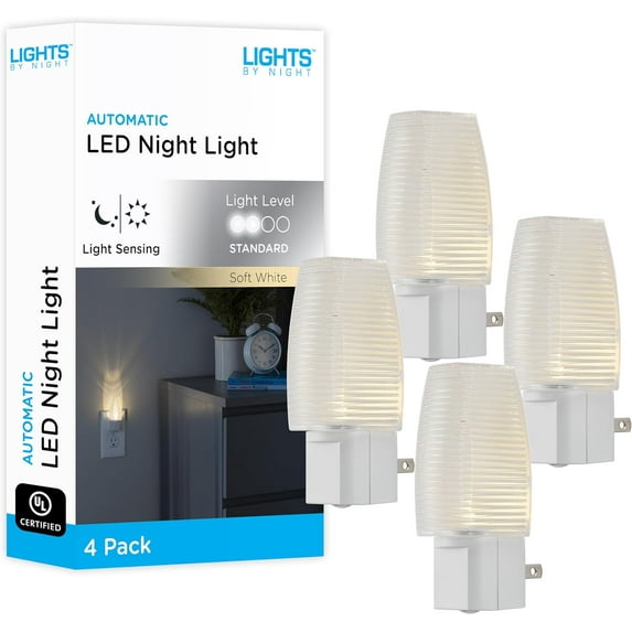 SRWEHG-Lights by Night LED Night Light, Plug-in, Dusk to Dawn Sensor ...