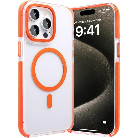 SRWEHG-Magnetic Case for iPhone 15 Pro Case, [Military Grade Drop ...