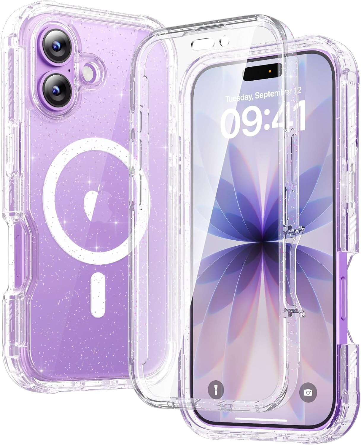 SRWEHG-Magnetic Designed for iPhone 17 Case 6.3 Inch Full Body Bumper ...