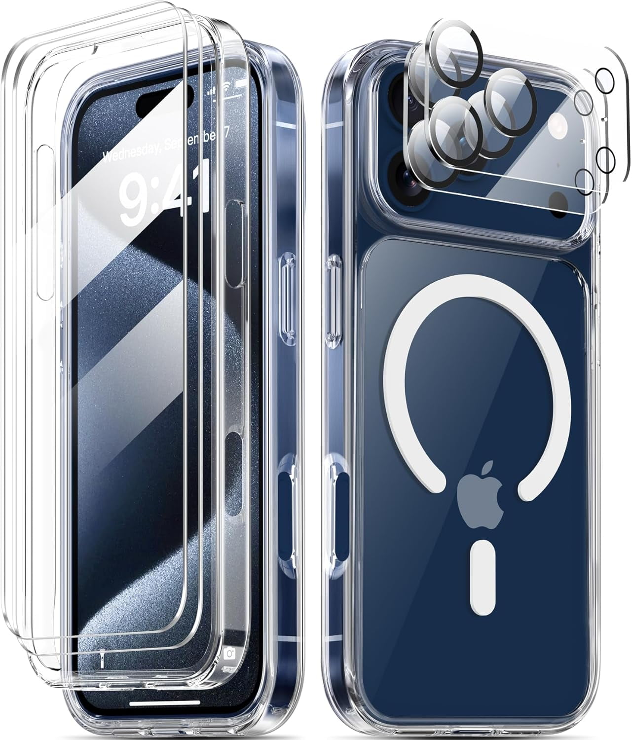 SRWEHG-Magnetic for iPhone 17 Pro Case Non-Yellowing [Screen Protector ...