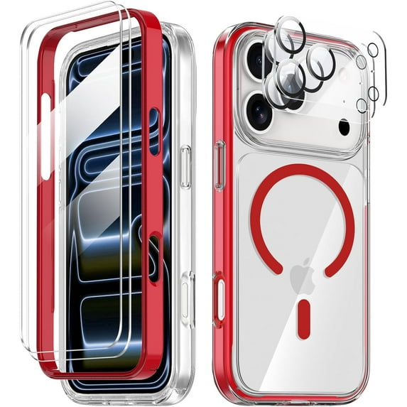 SRWEHG-Magnetic for iPhone 17 Pro Case Non-Yellowing [Screen Protector ...