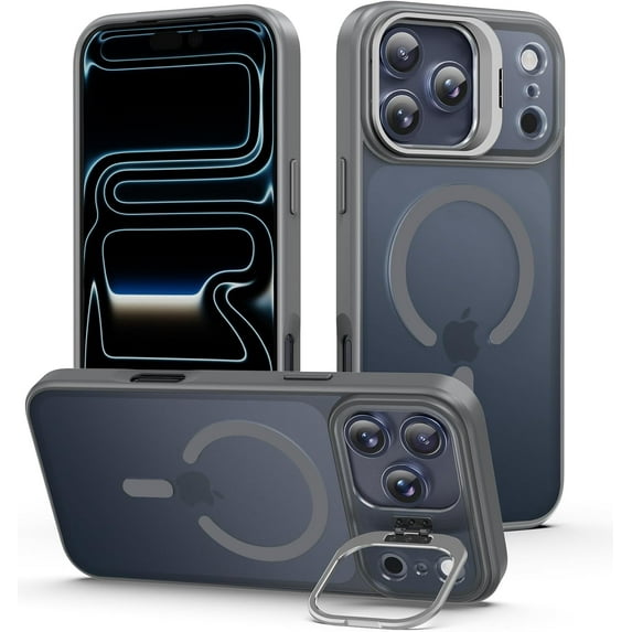 SRWEHG-Magnetic for iPhone 17 Pro Max Case with Invisible Stand ...