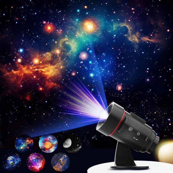 SRWEHG-Mini Galaxy Projector Wall Light 2 in 1 USB Portable Planetarium ...