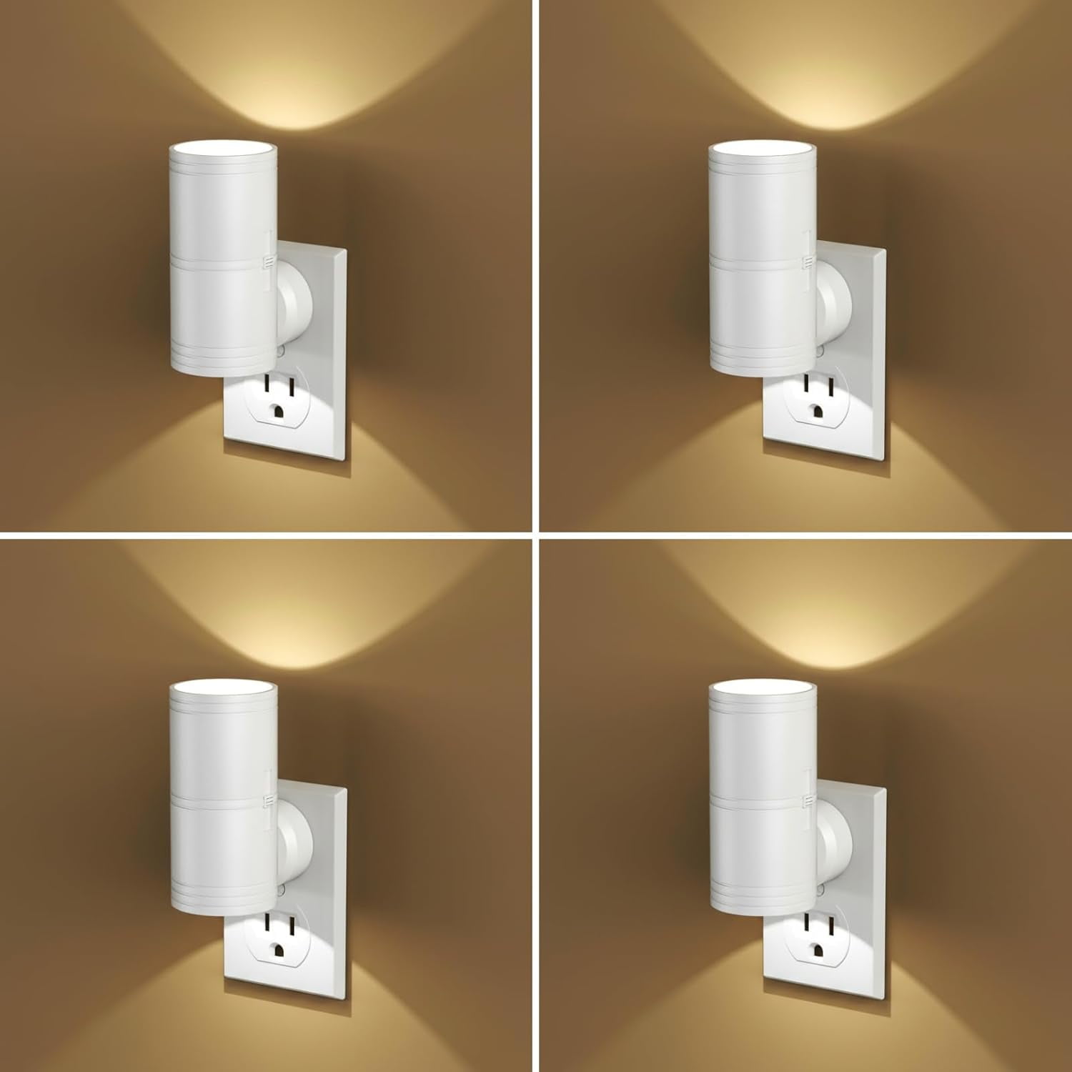 SRWEHG-Night Light Plug into Wall, 4 Pack Dimmable LED Nightlight with ...