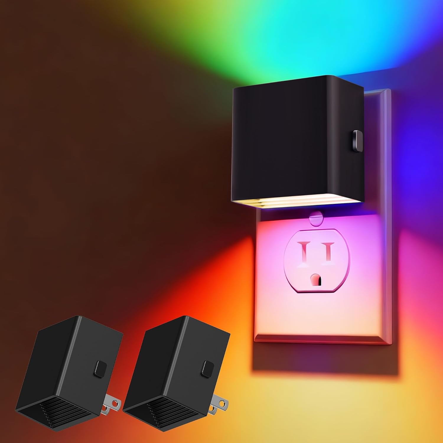 SRWEHG-Night Lights Plug into Wall,[2-Pack] Plug in Night Light with ...