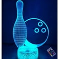 SRWEHG-Optical Illusion 3D Bowling Bottle Night Light 16 Colors ...